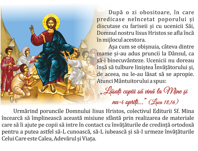 Carti pentru copii - Editura Sf. Mina